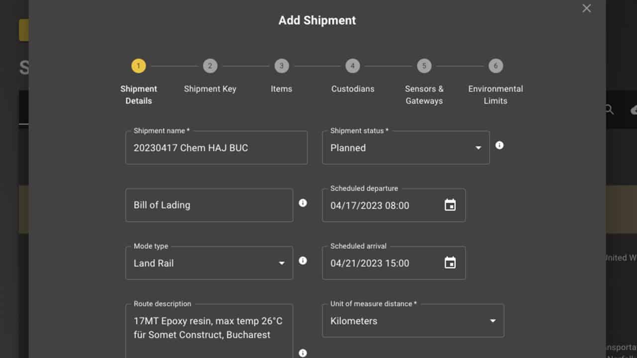 Shipment Setup - Transparent Path spc